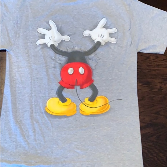 Disney | Shirts | Disney Mickey Mouse Front And Back Graphic Tee Med ...